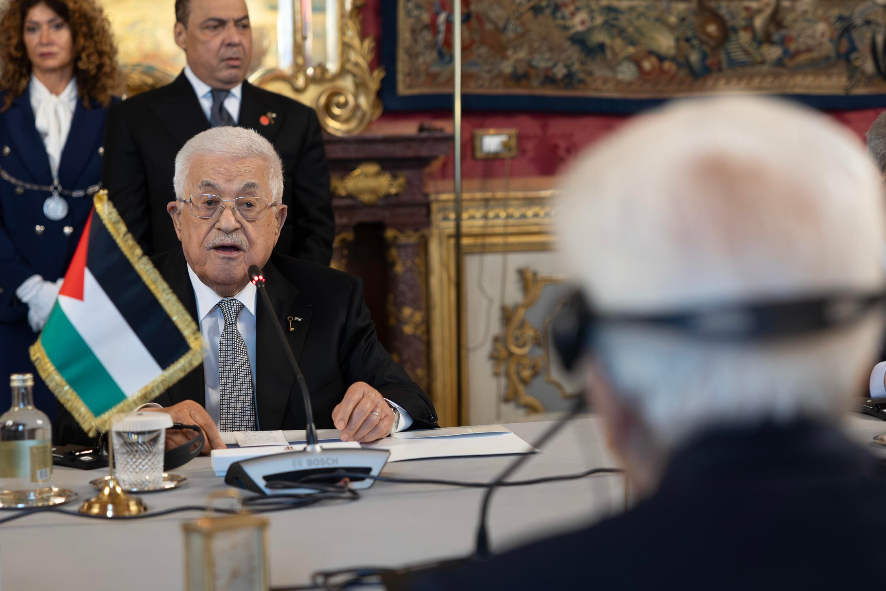 Mahmoud Abbas seeks Palestine statehood ties from Giorgia Meloni on ...