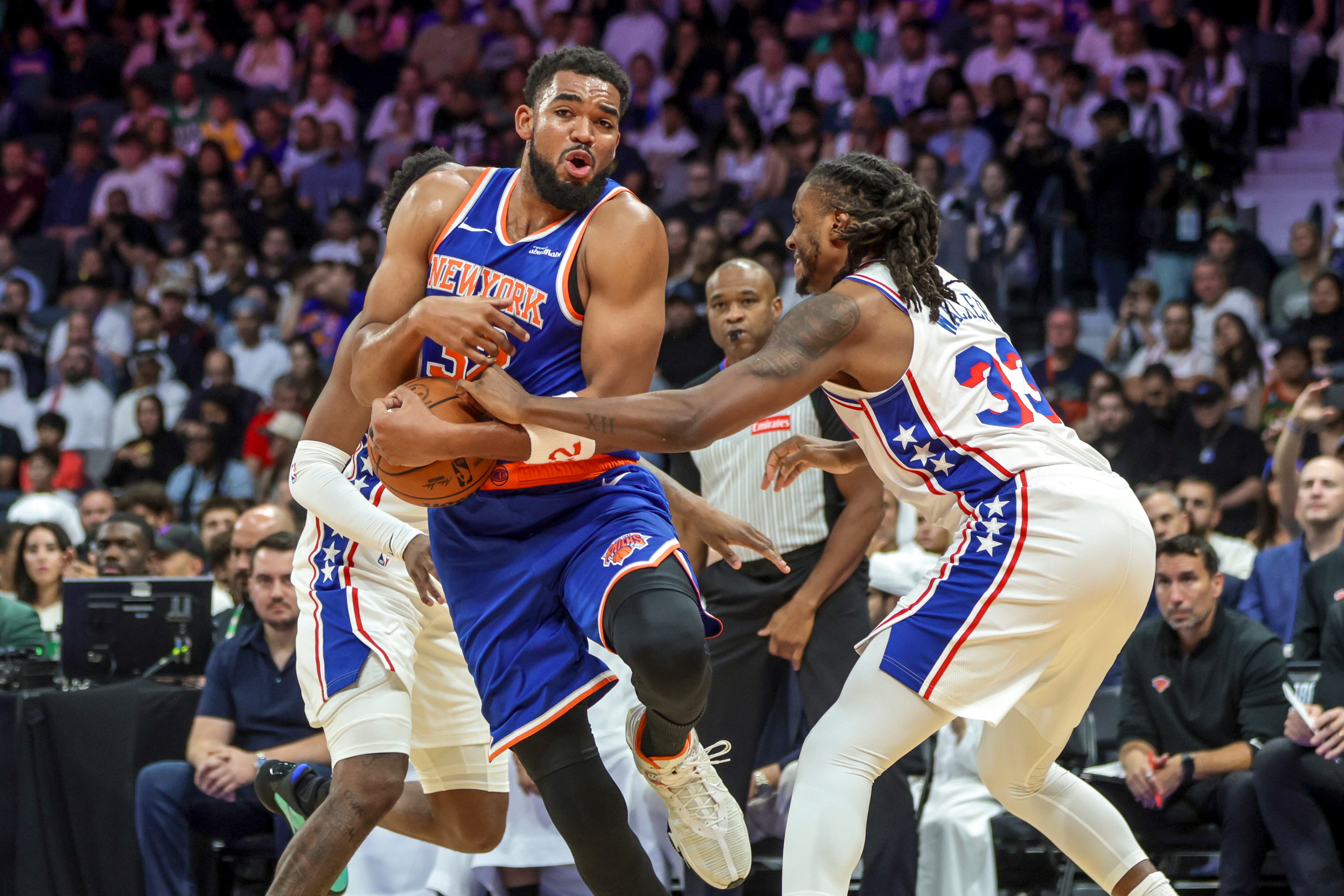 Josh Hart hurt then ejected as New York Knicks win NBA Abu Dhabi Games ...