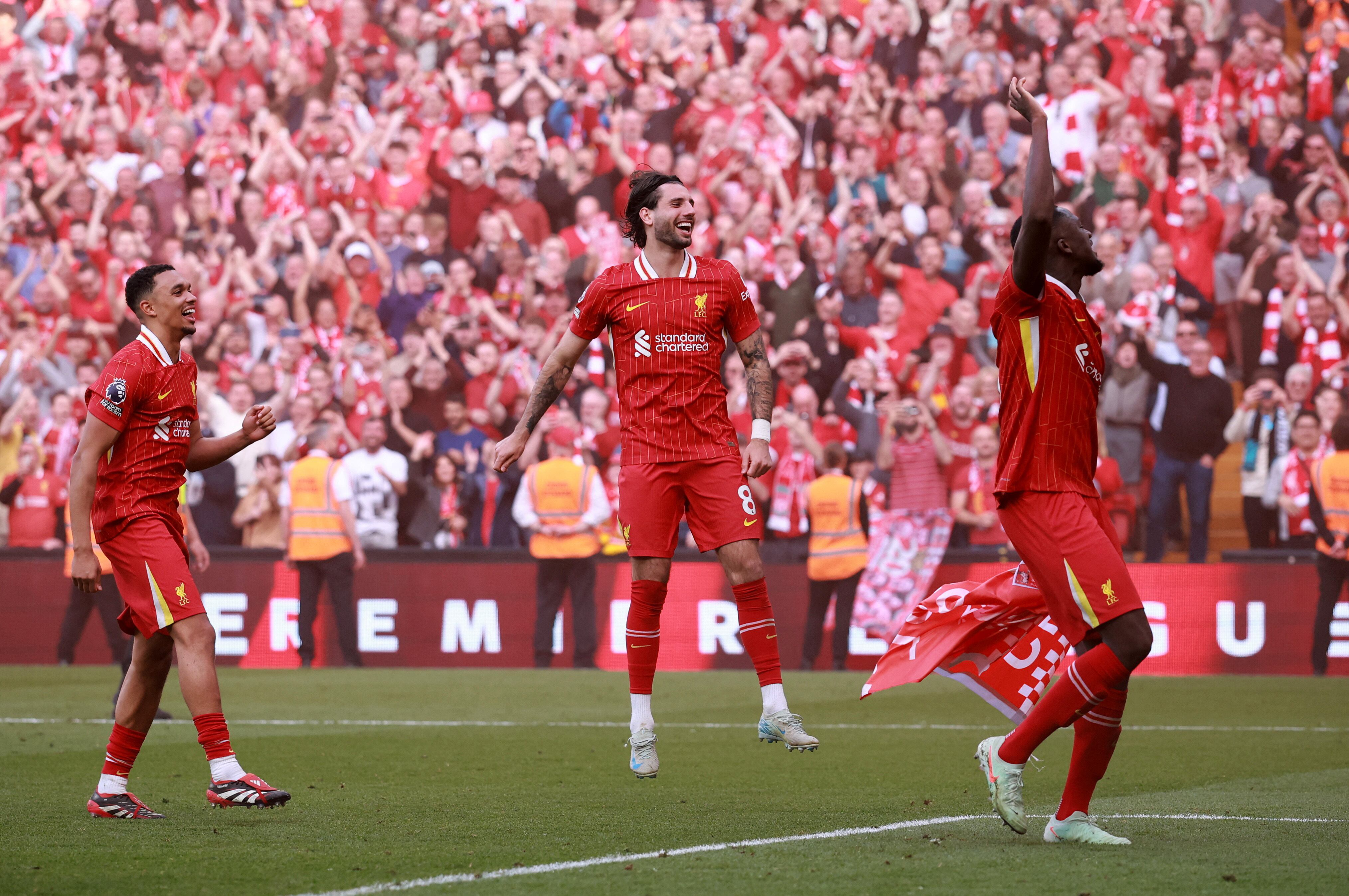 Liverpool celebrate Premier League title with crushing win over ...
