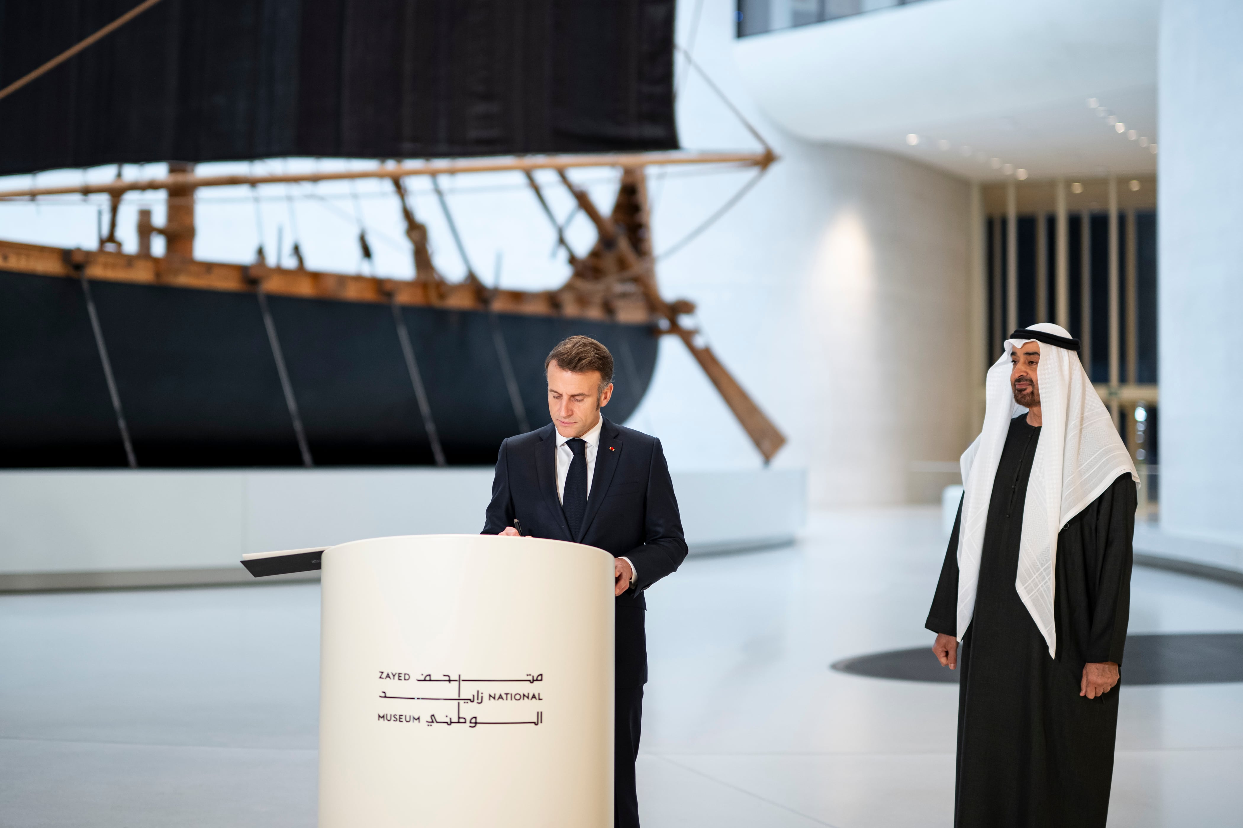 President Sheikh Mohamed meets France’s Macron in Abu Dhabi | The National