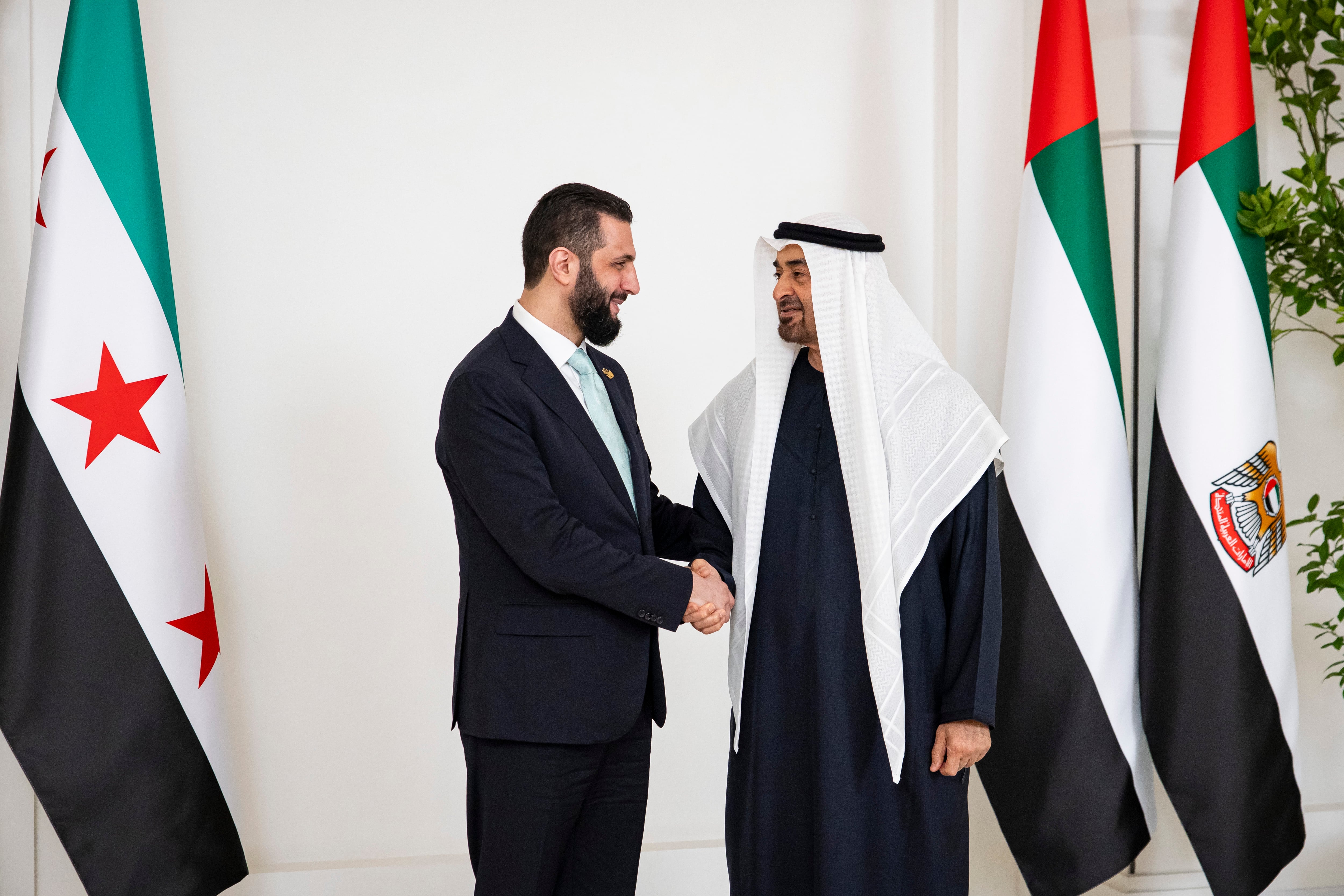 President Sheikh Mohamed meets Syria's President Ahmad Al Shara in Abu ...