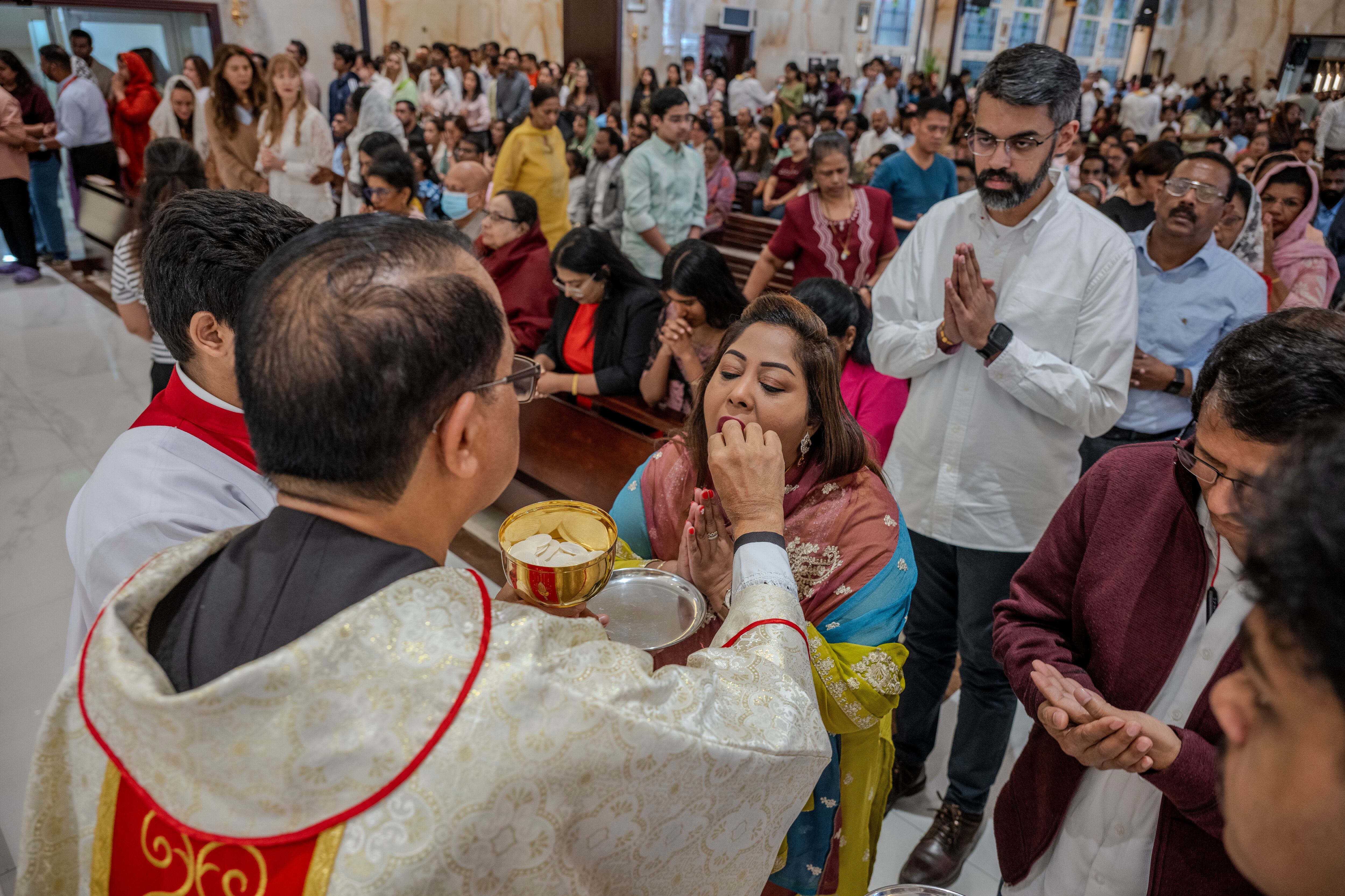 Easter worshippers gather in Sharjah churches to pray for peace amid ...