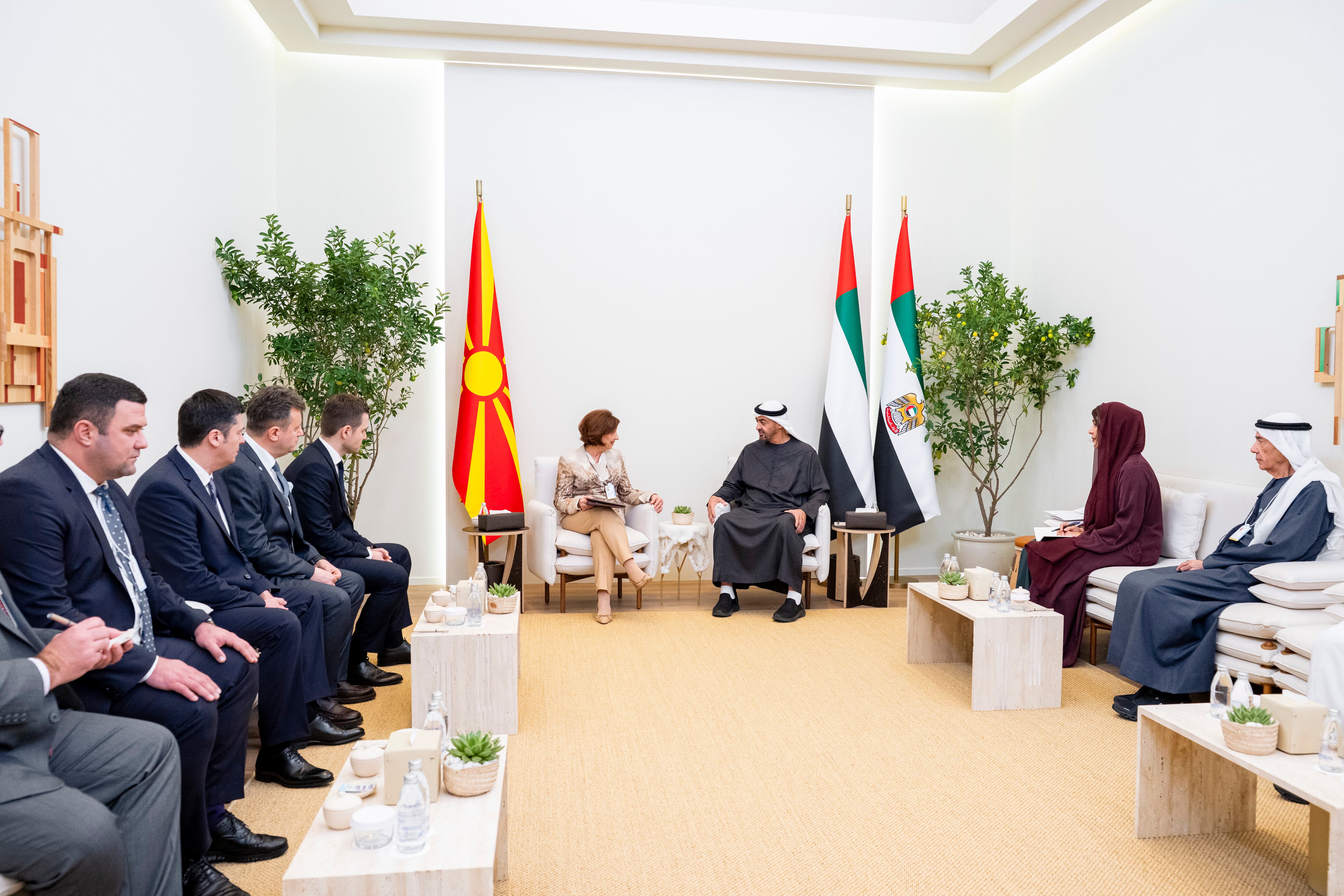 President Sheikh Mohamed meets global leaders and delegation heads at ...
