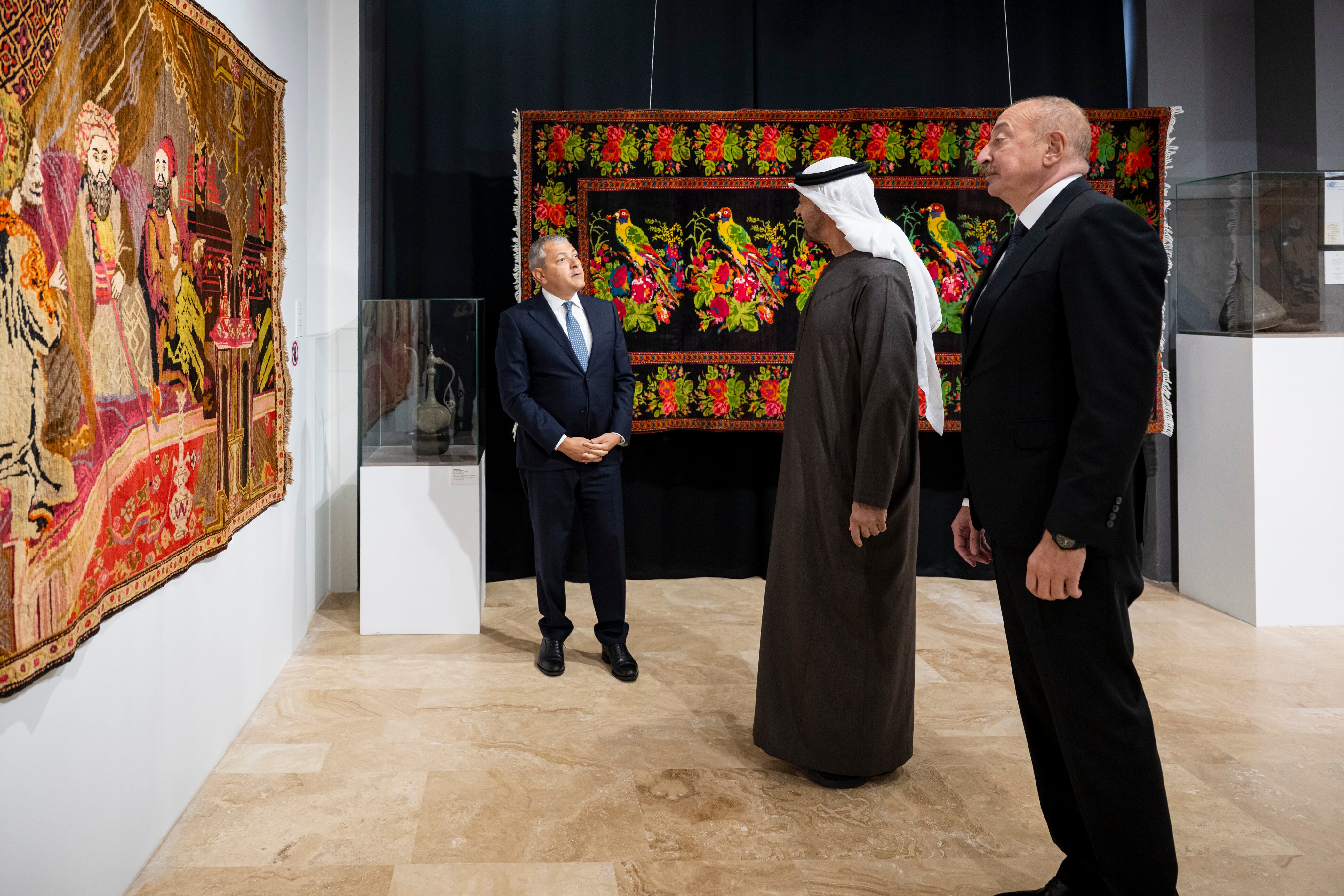 President Sheikh Mohamed holds talks with Azerbaijan's Aliyev during ...