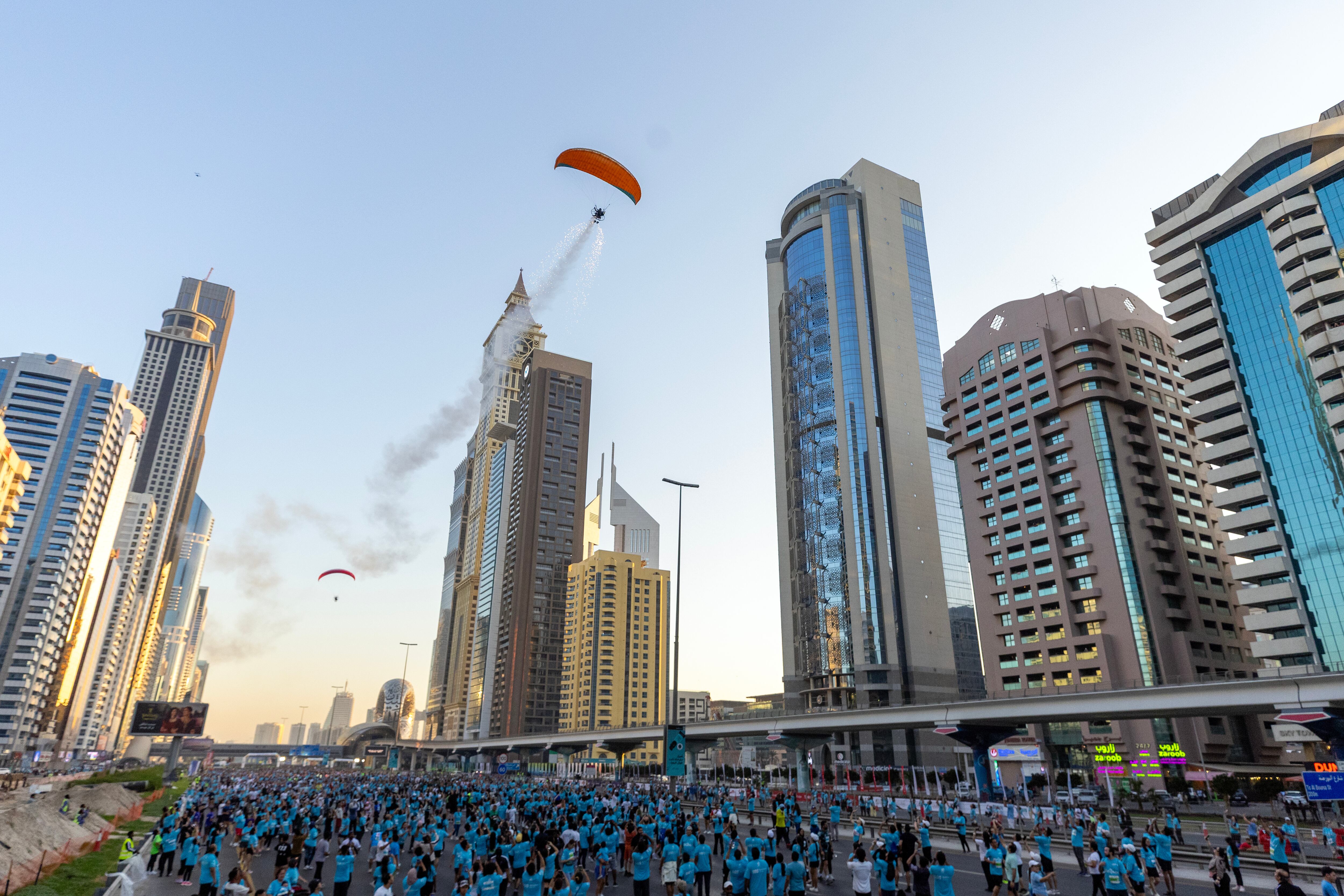 Thousands take over Sheikh Zayed Road for Dubai Run 2025 | The National