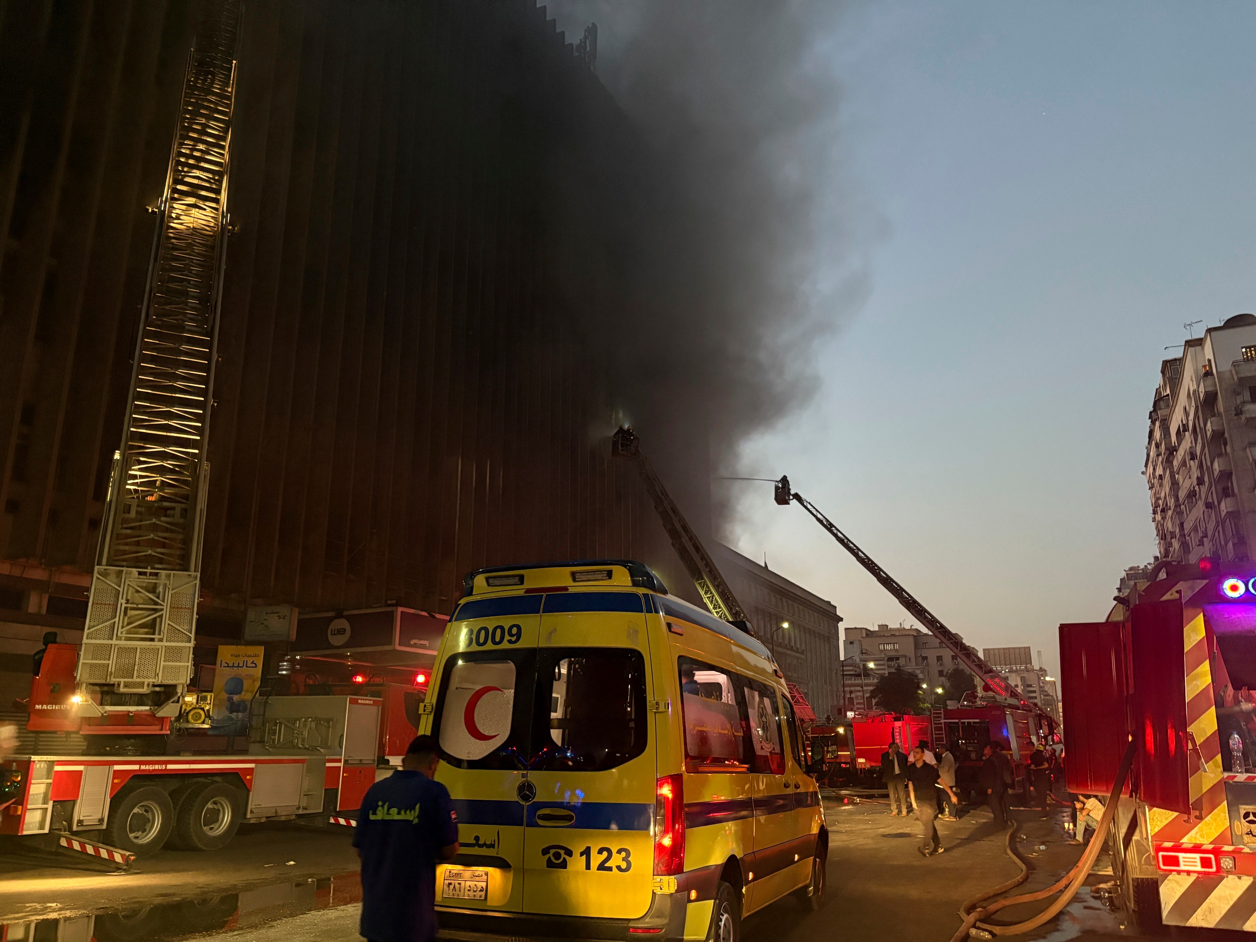 Cairo telecoms building fire kills four and injures dozens | The National