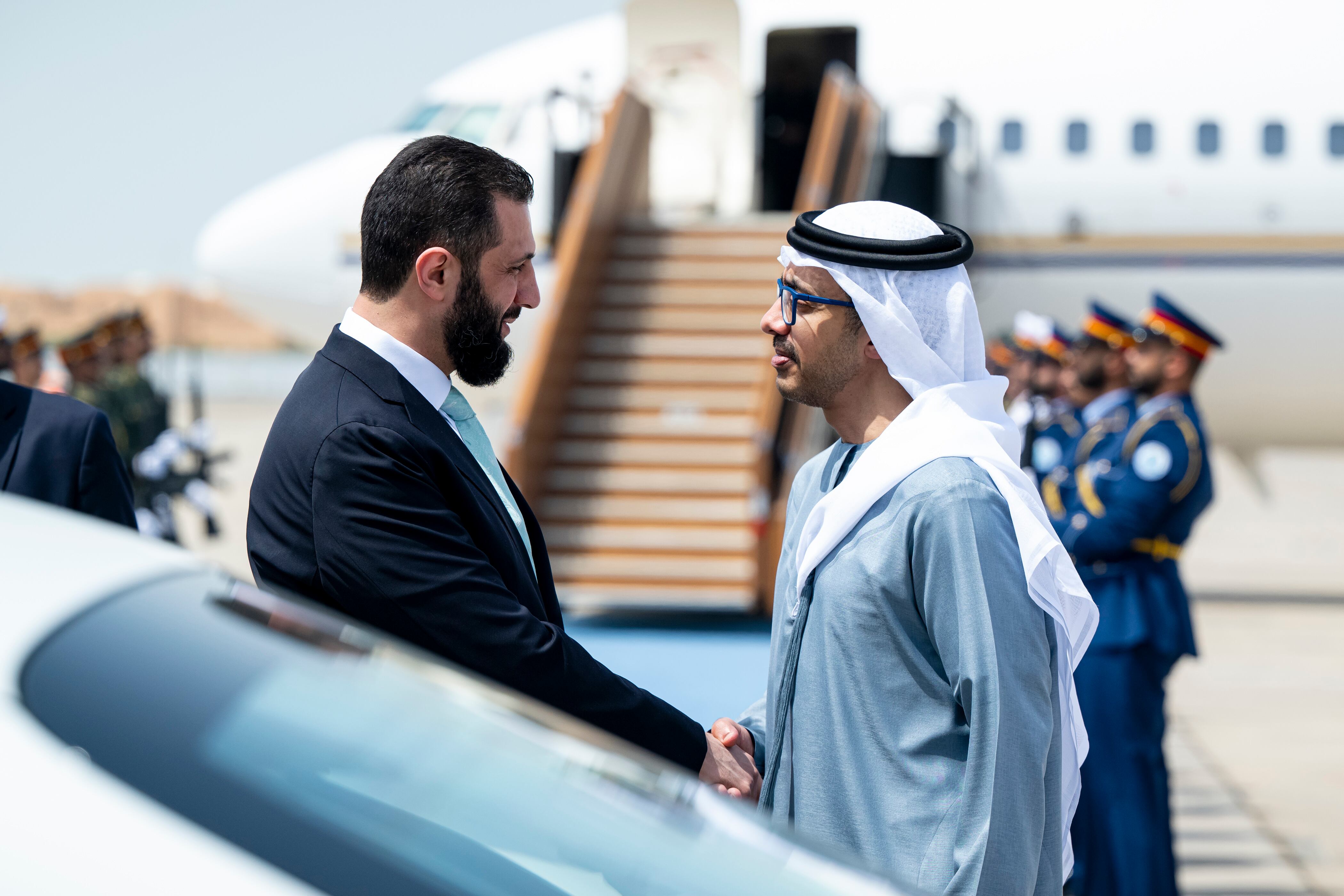 President Sheikh Mohamed meets Syria's President Ahmad Al Shara in Abu ...