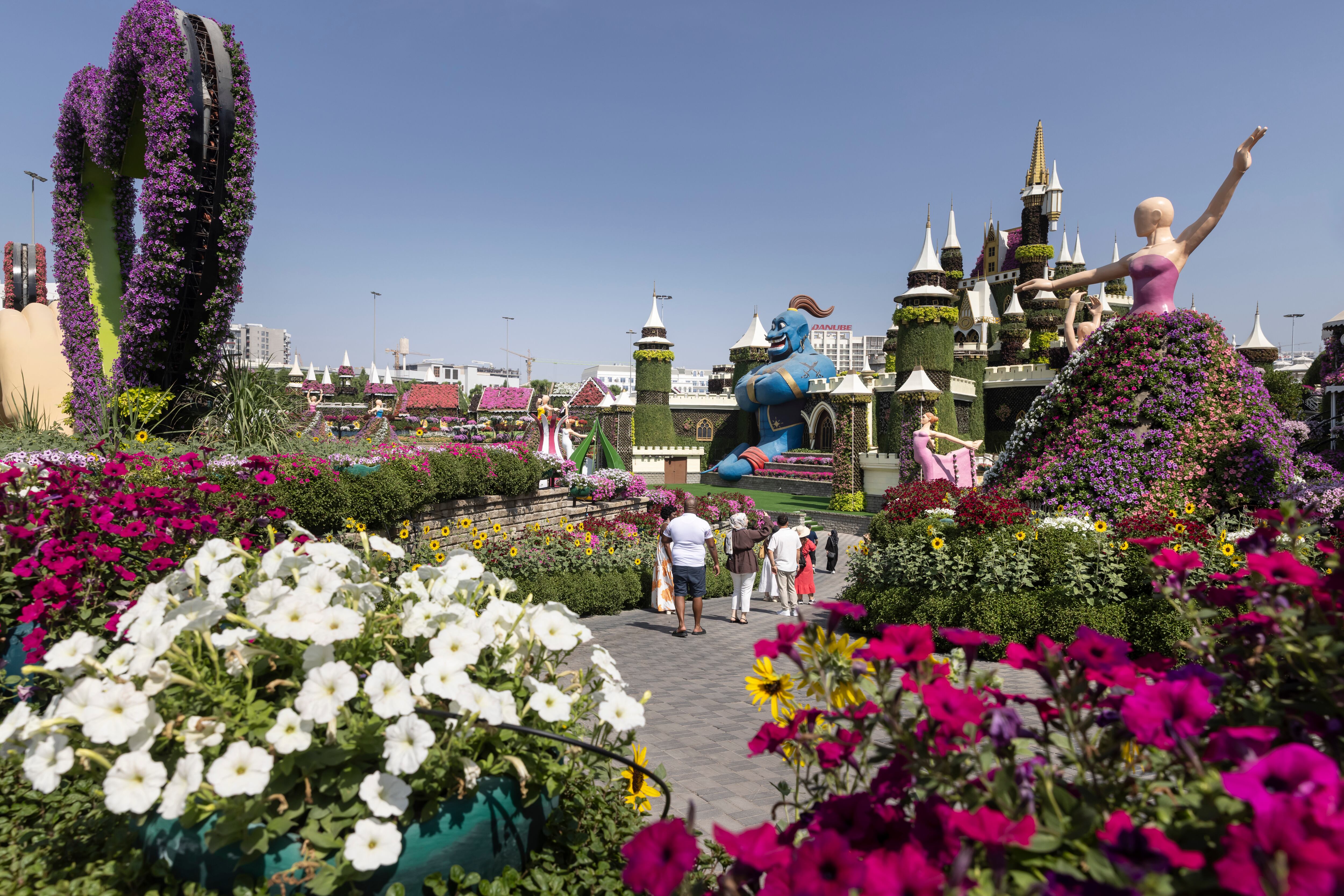 Dubai Miracle Garden reopens with 150 million flowers and family ...