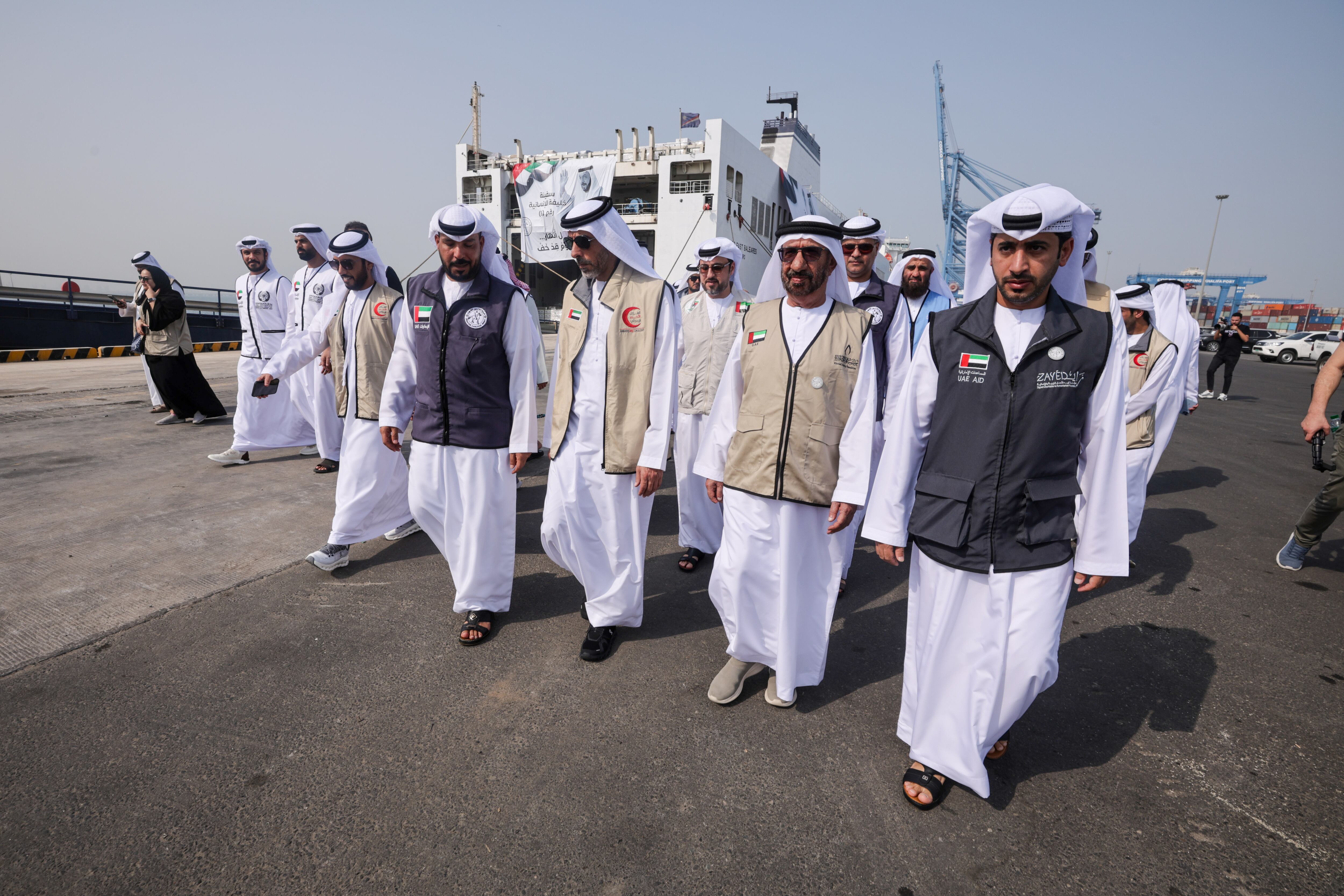 UAE's largest aid ship sets sail for Gaza with field hospital on board ...