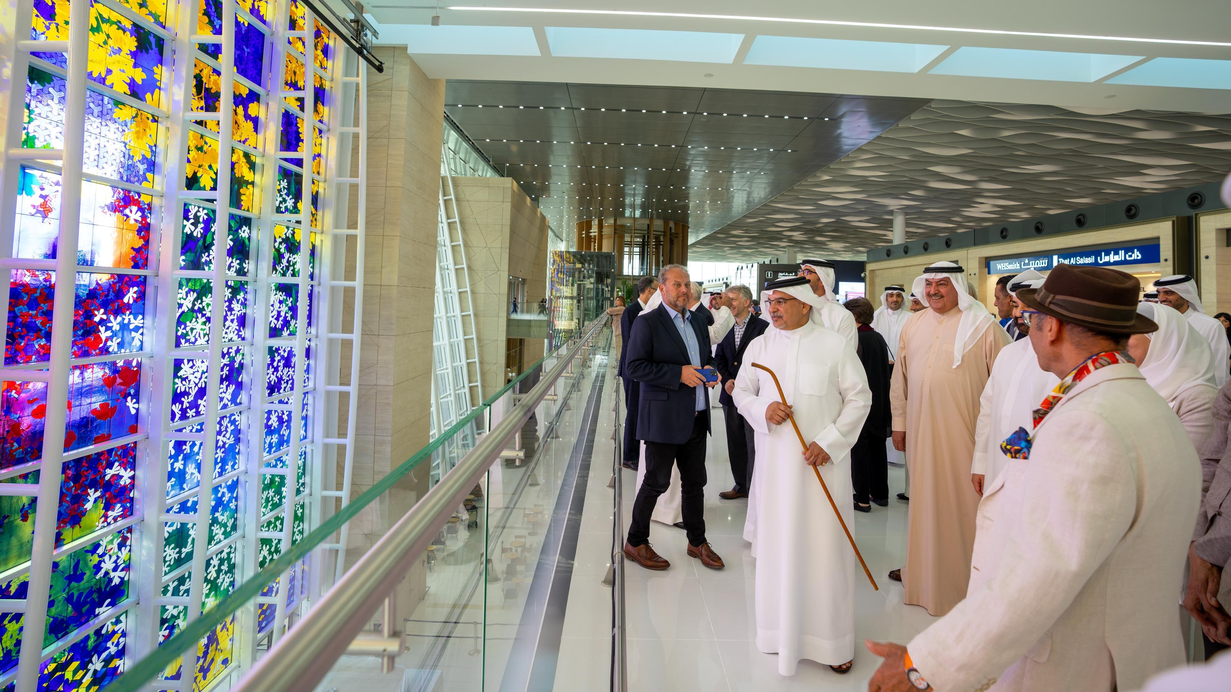 Giant stained-glass installation by Sir Brian Clarke unveiled at ...